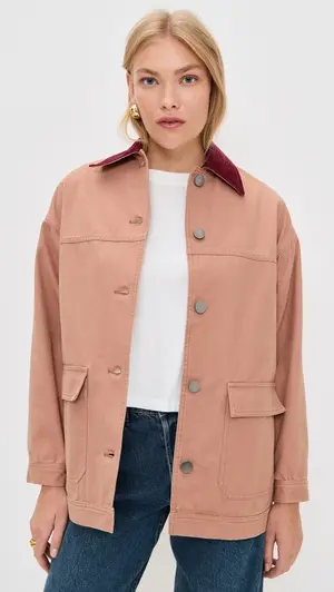 LE BOP Oversized Barn Jacket - Mocha