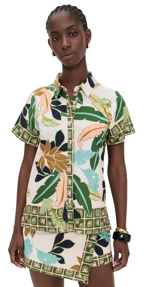 LITTLE LIES Tropical Linen Shirt