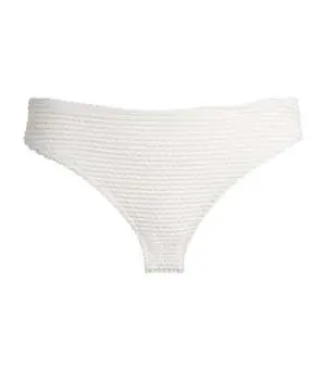 Ulla Johnson Dani Mid-Rise Bikini Bottoms White
