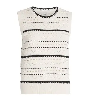 Varley Knitted Athena Vest White
