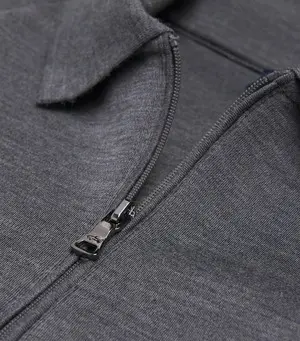 Paul & Shark Wool-silk Half-zip Polo Shirt