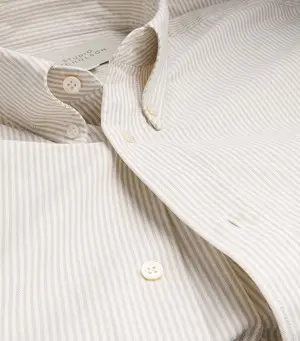 Studio Nicholson Cotton Stripe Oversized Ruskin Shirt