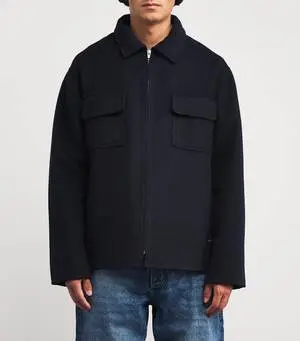 Sandro Wool-blend Zip-up Jacket