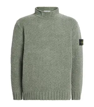Stone Island Cotton Funnel Neck Sweater