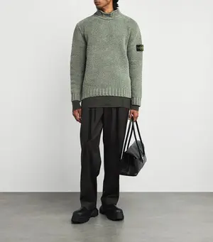 Stone Island Cotton Funnel Neck Sweater