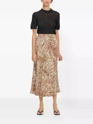 SAMSOE SAMSOE Alsop Zebra Print Skirt