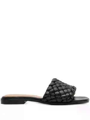 FLATTERED Minou Woven-leather Flat Sandals