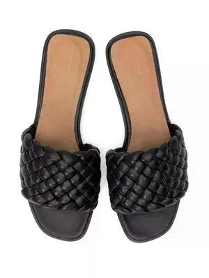 FLATTERED Minou Woven-leather Flat Sandals