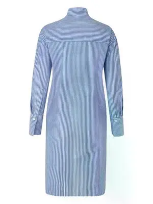 Baum Und Pferdgarten Stripe Tie-neck Midi Shirt Dress