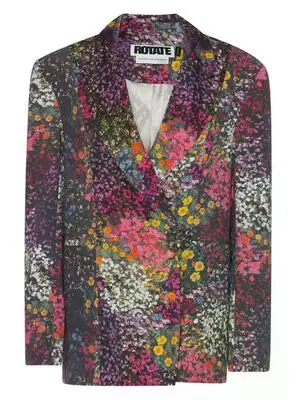 Remain Birger Christensen Floral-print Blazer - Purple