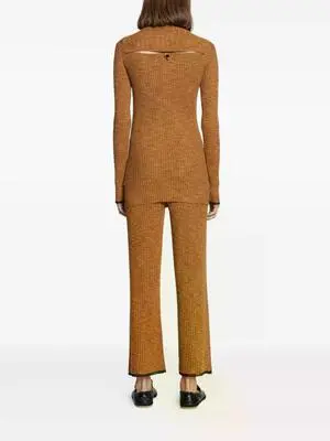 Proenza Schouler Ribbed Open-back Top