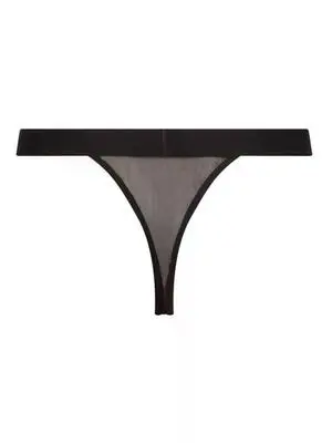 UNDRESS CODE Daydreaming Velvet-panelled Thong