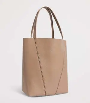 Chloé Medium Leather Spin Tote Bag - Pink