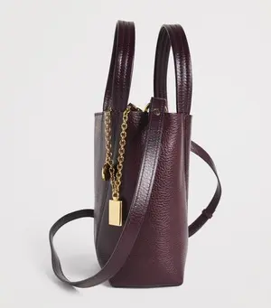 Chloé Small Leather Spin Tote - Purple