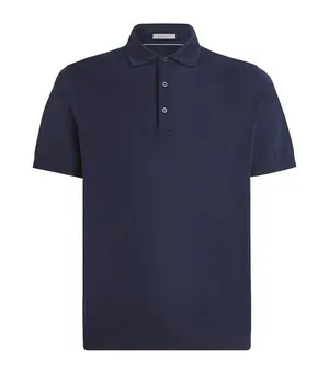 Corneliani Cotton Jersey Polo Shirt