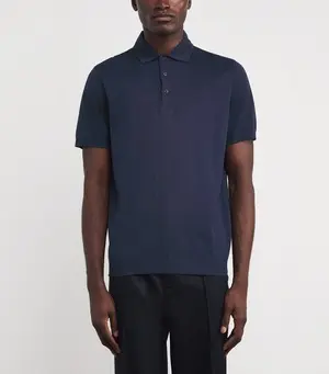 Corneliani Cotton Jersey Polo Shirt