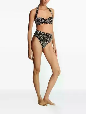 Balmain Leopard-print Two-piece Bikini - Neutrals