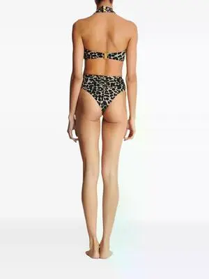 Balmain Leopard-print Two-piece Bikini - Neutrals
