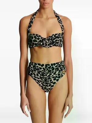 Balmain Leopard-print Two-piece Bikini - Neutrals