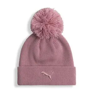 PUMA Ribbed Knit Beanie Hat - Pink
