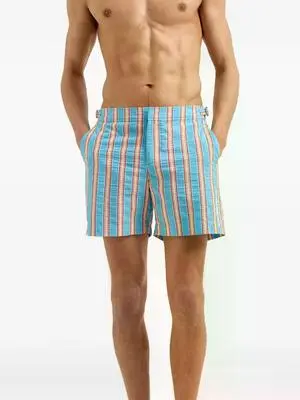 Orlebar Brown Bulldog Striped Swim Shorts - Blue
