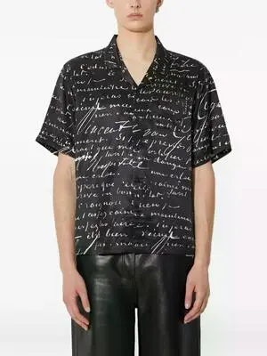 STAMPD Script-print Short-sleeve Shirt