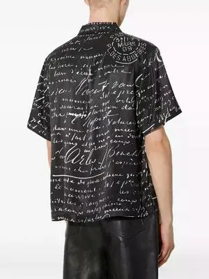 STAMPD Script-print Short-sleeve Shirt