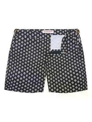 Orlebar Brown Bulldog Geometric-print Swim Shorts - Blue