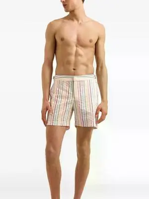 Orlebar Brown Bulldog Striped Swim Shorts - Pink