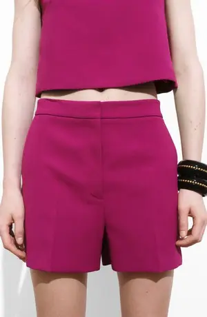 Mango Straight-leg Short - Fuchsia
