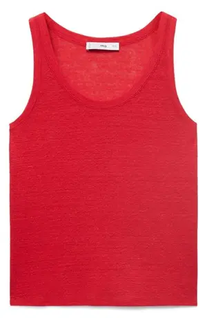 Mango Linen Tank - Red
