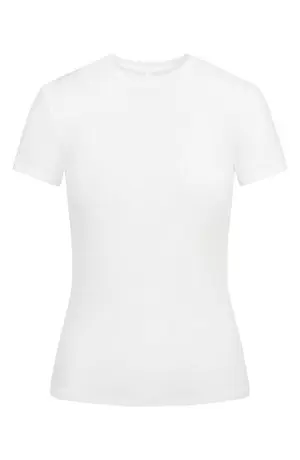 SKIMS Sheer Rib T-shirt - Snow