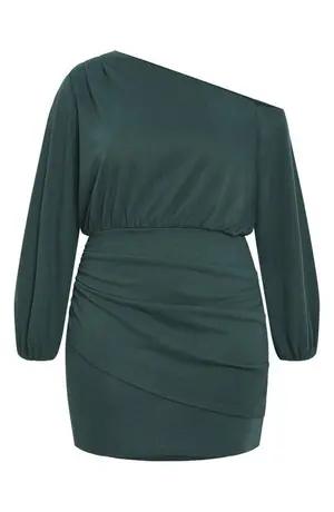 City Chic Alysia One-shoulder Mini Dress