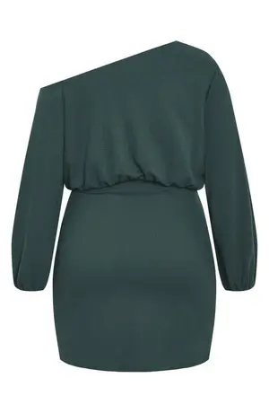 City Chic Alysia One-shoulder Mini Dress