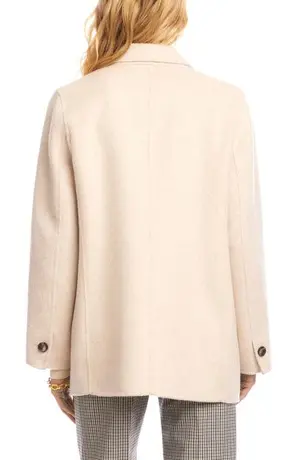 Karen Kane Brushed Wool-blend Blazer