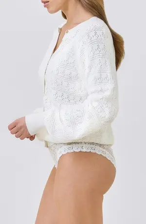 PAPINELLE Open Knit Cardigan