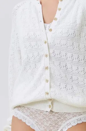 PAPINELLE Open Knit Cardigan