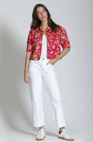 APNY Cuffed Straight Leg Jeans