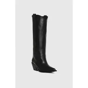 ANINE BING Tania Tall Leather Boots - Black