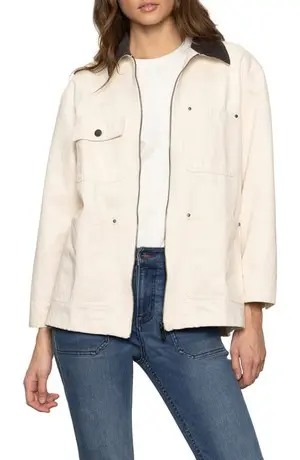 Sanctuary Corduroy Collar Cotton Barn Jacket
