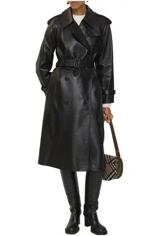 Women's Burberry Leather Trench Coats