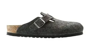 BIRKENSTOCK Boston Wool Felt Clogs - Anthracite