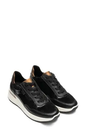 ARA Gardenia Sneaker - Black/nuts