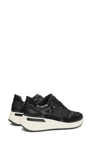 ARA Gardenia Sneaker - Black/steel
