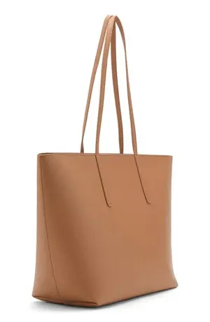 Mango Shopper Tote With Double Handles - Leather