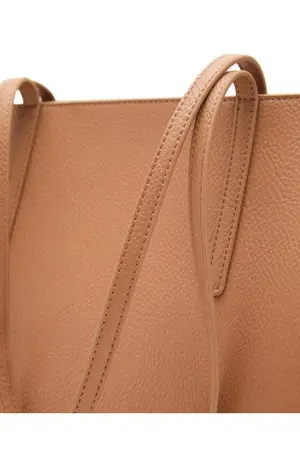 Mango Shopper Tote With Double Handles - Leather