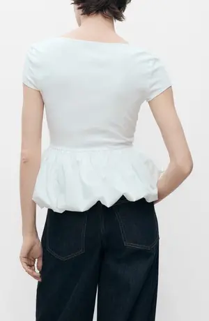 Mango Peplum Top