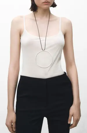 Mango Silk Camisole - Off White