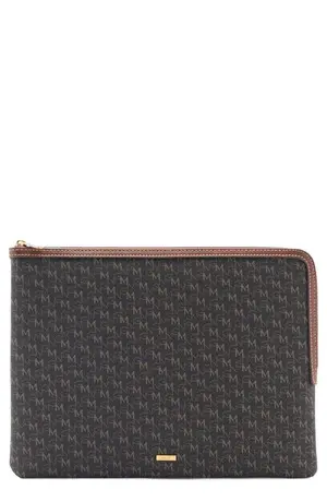 Mango Monogram Laptop Case - Brown