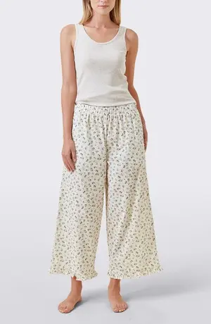 PAPINELLE Swiss Dot Crop Pajama Pants